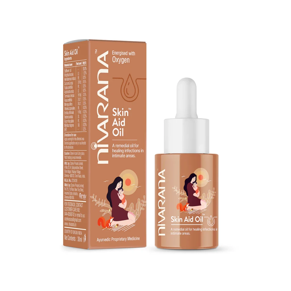 Nivarana Skin Aid Oil | Minimizes Redness in Sensitive Areas | 30ml